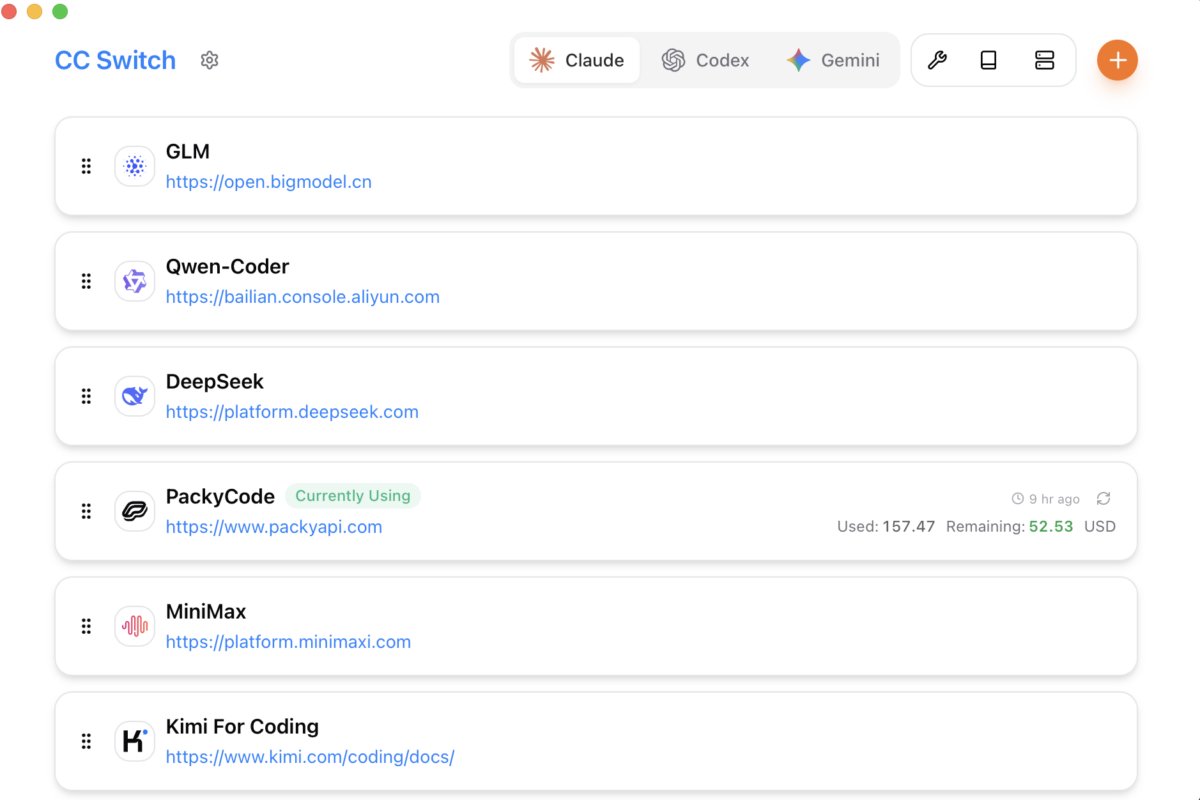CC Switch Desktop Manager: Unified Control for Claude Code, Codex and ...