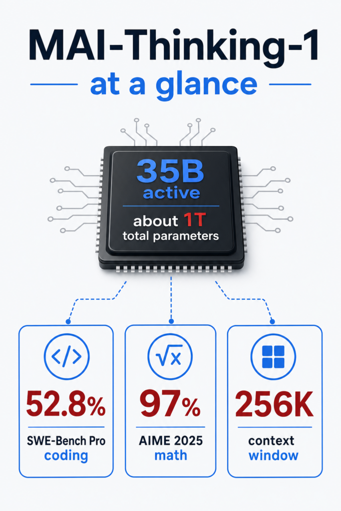 MAI-Thinking-1: Microsoft's In-House Reasoning MoE for Code, Math, and ...